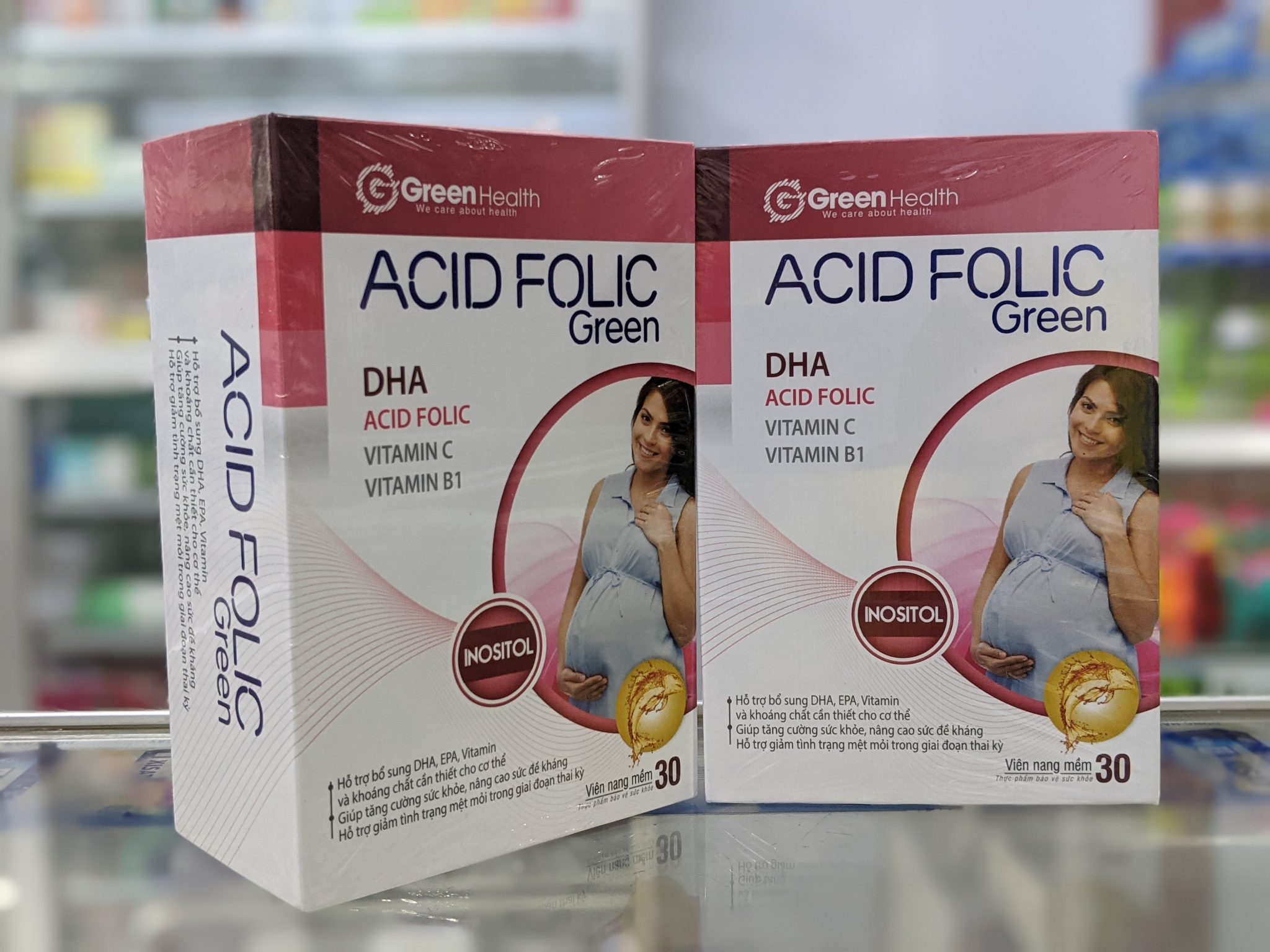 Viên uống bổ sắt Acid Folic Green [Hộp 30 viên]